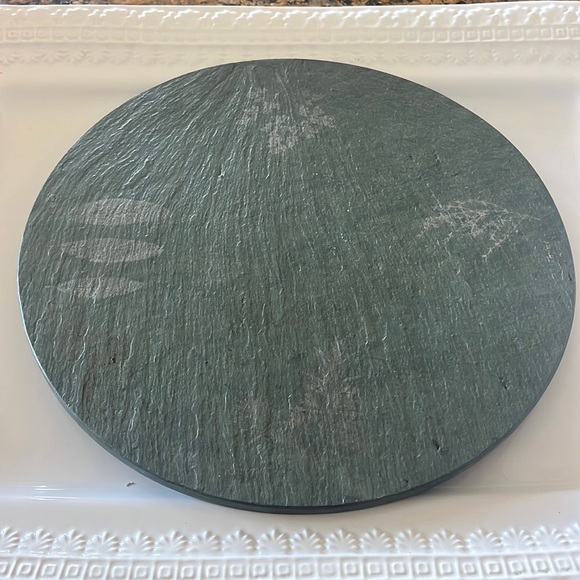 Kitchen | Euc Vintage Green Slate Lazy Susan 12 Round | Poshmark